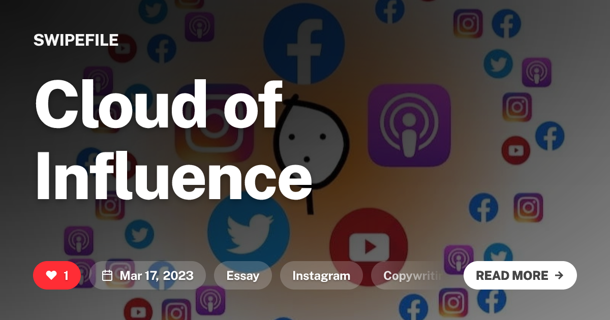Cloud of Influence | SwipeFile