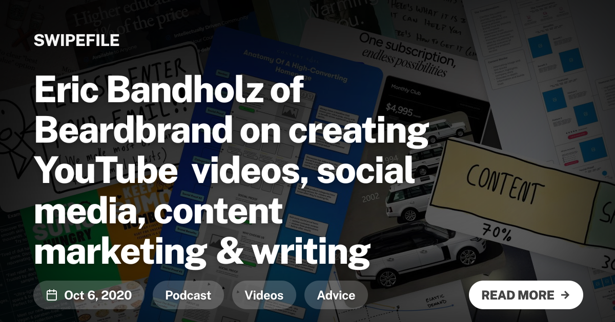 Eric Bandholz of Beardbrand on creating YouTube videos, social media ...