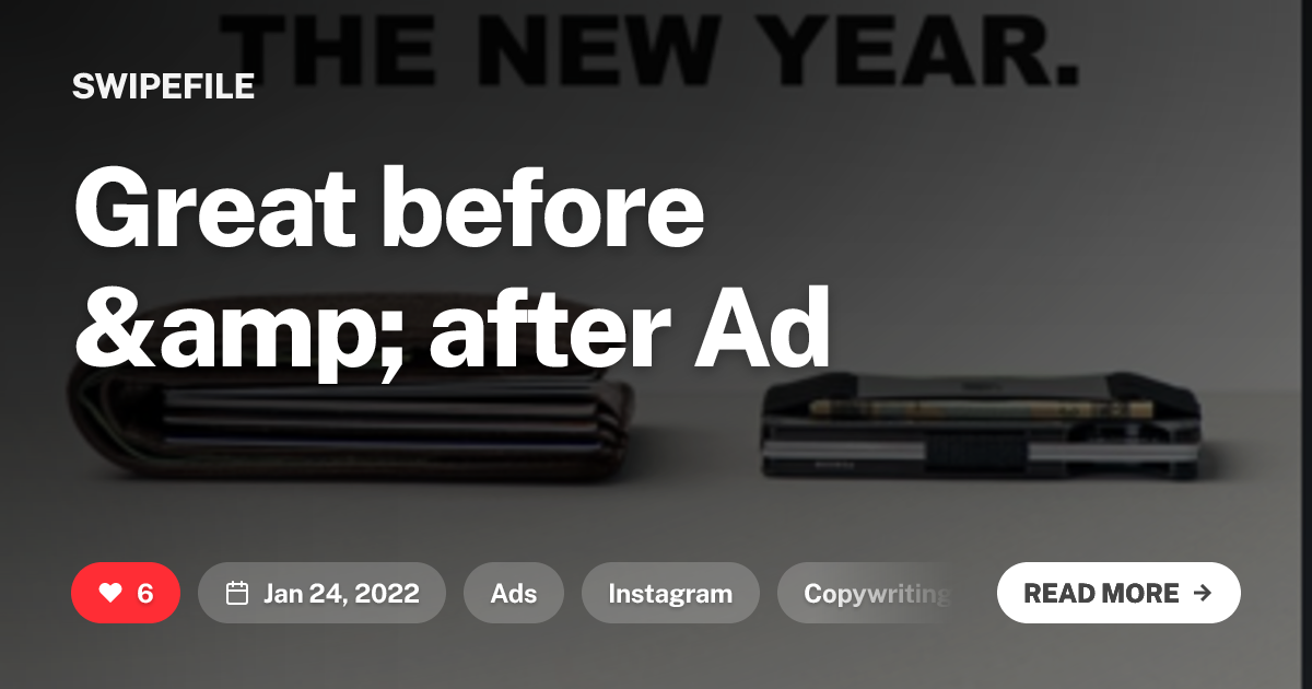 Great before & after Ad | SwipeFile