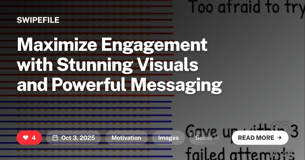 Maximize Engagement with Stunning Visuals and Powerful Messaging ...