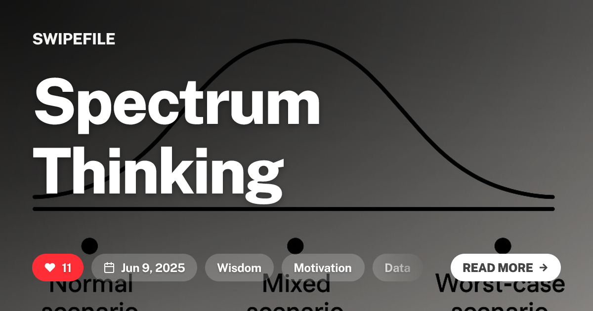 Spectrum Thinking | SwipeFile