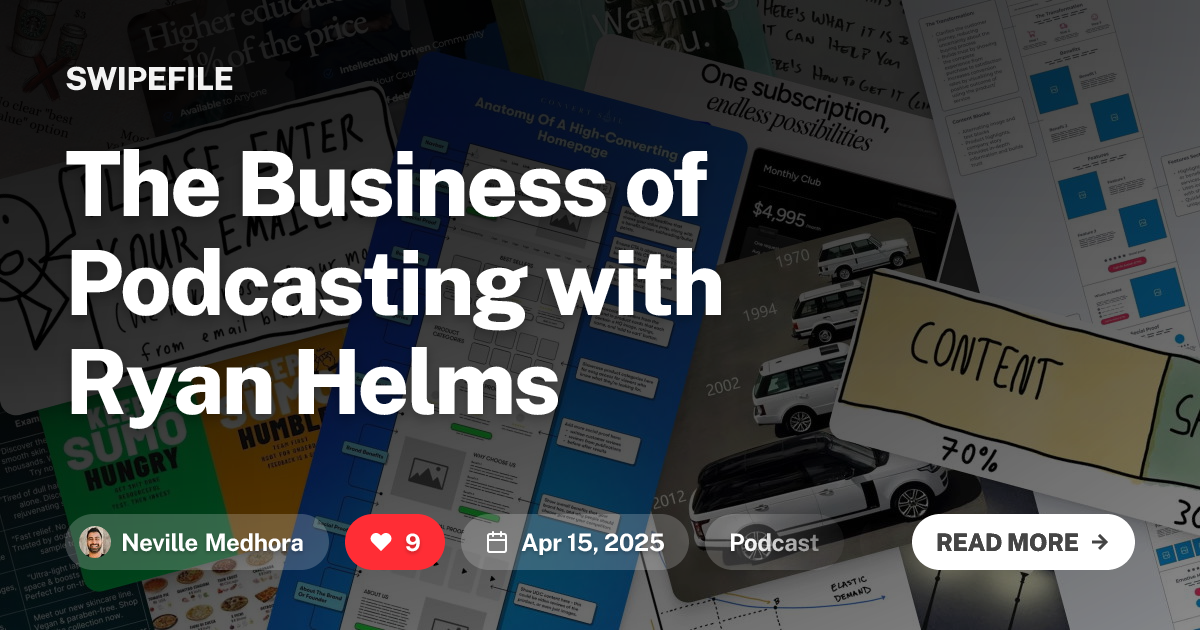 The Business of Podcasting with Ryan Helms | SwipeFile