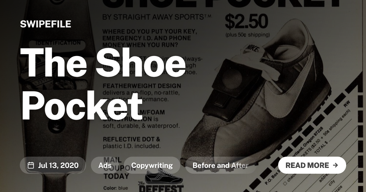The Shoe Pocket | SwipeFile