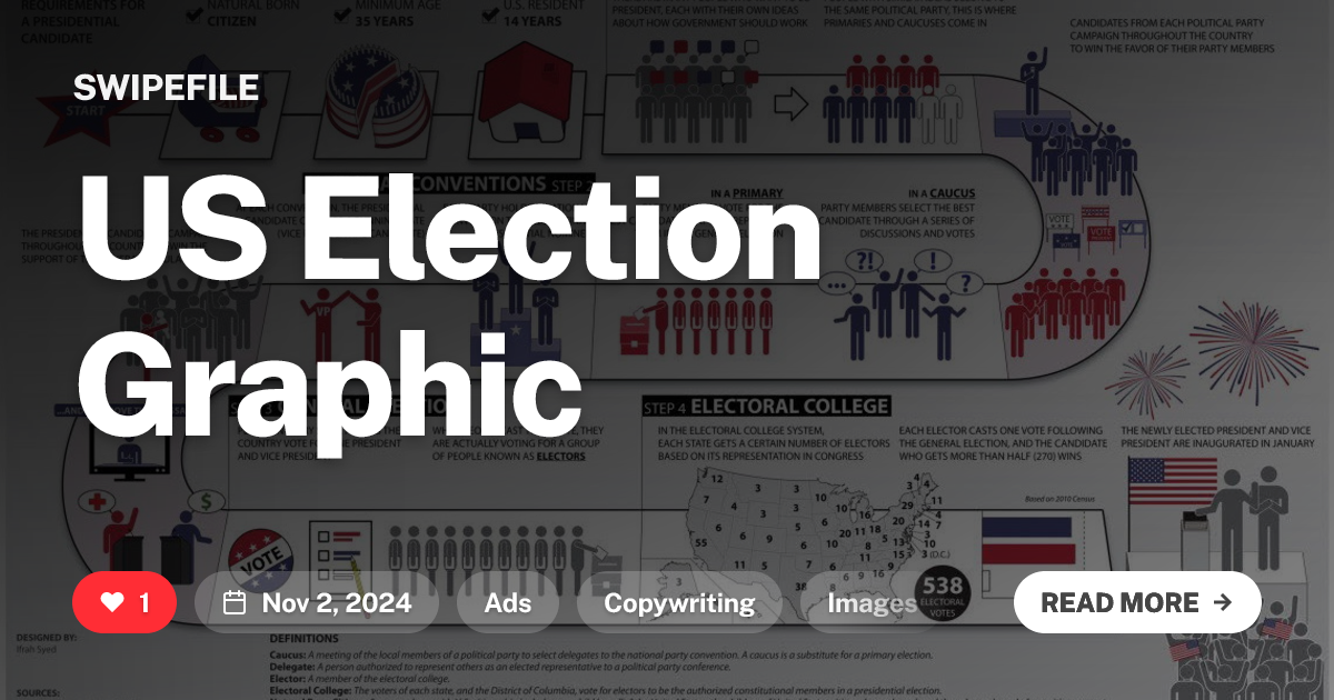 US Election Graphic | SwipeFile
