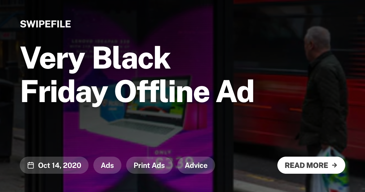 Very Black Friday Offline Ad | SwipeFile