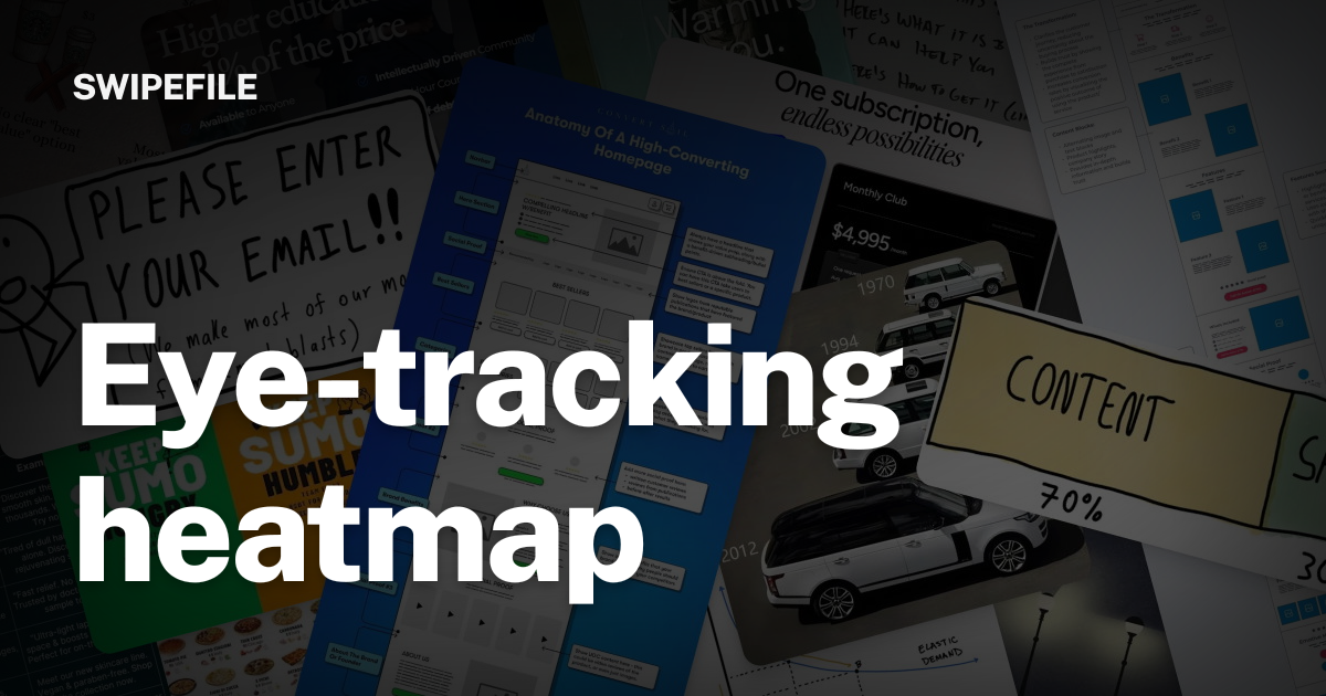 Eye-tracking heatmap | Swipefile