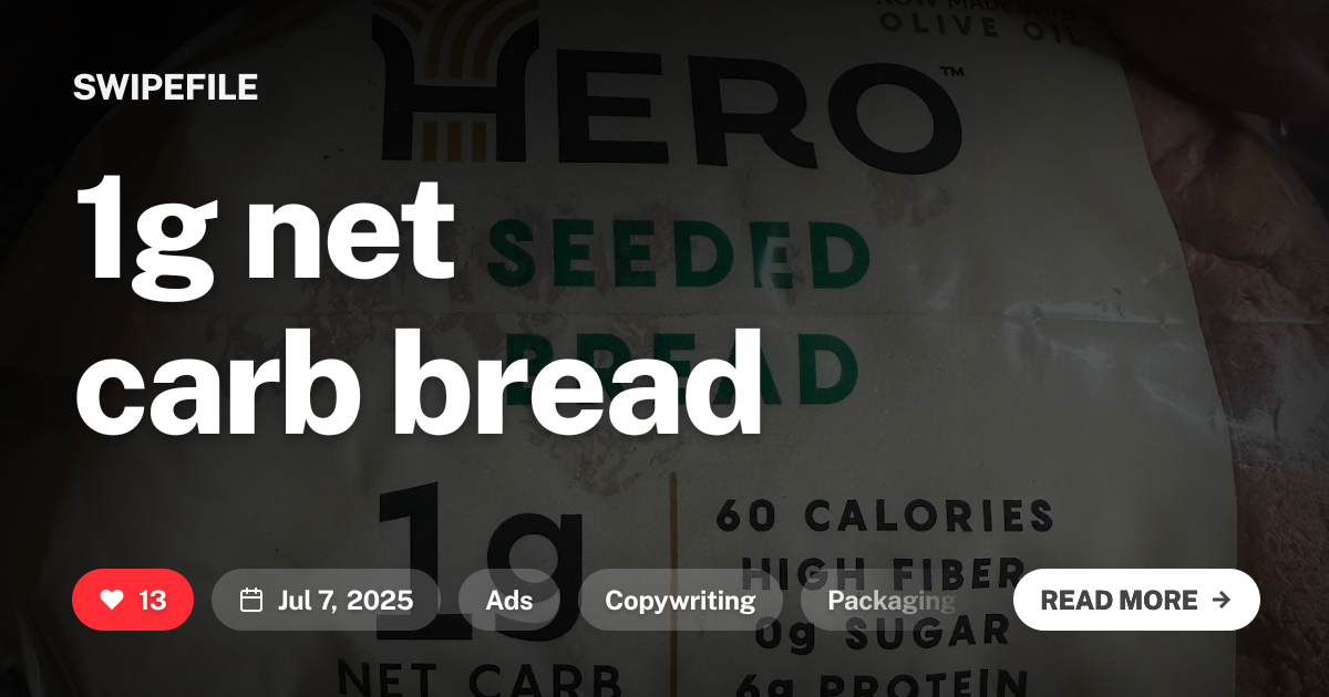 1g net carb bread | SwipeFile