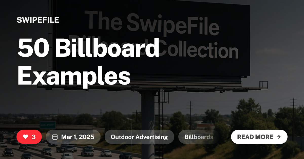 50 Billboard Examples | SwipeFile