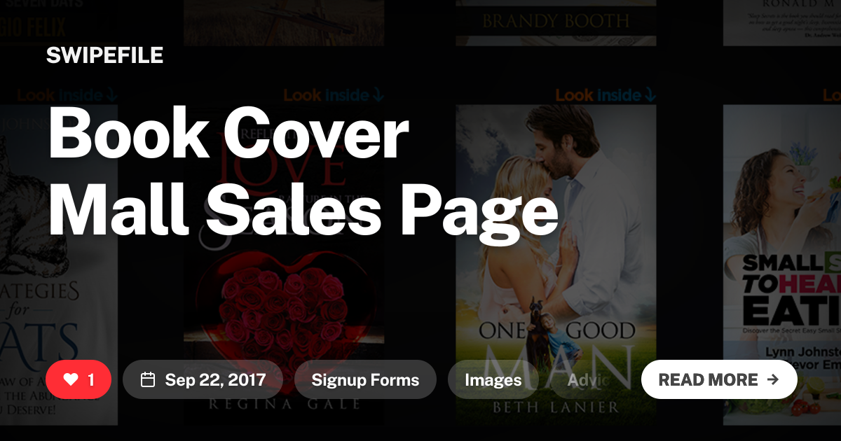 Book Cover Mall Sales Page | SwipeFile