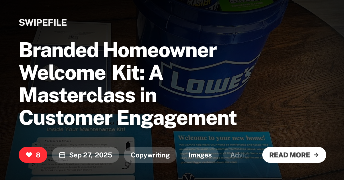 Branded Homeowner Welcome Kit: A Masterclass in Customer Engagement ...