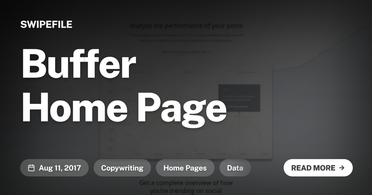 Buffer Home Page | SwipeFile