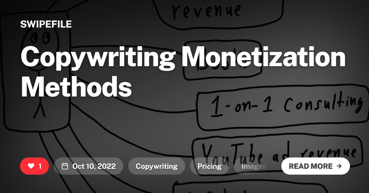 Copywriting Monetization Methods | SwipeFile