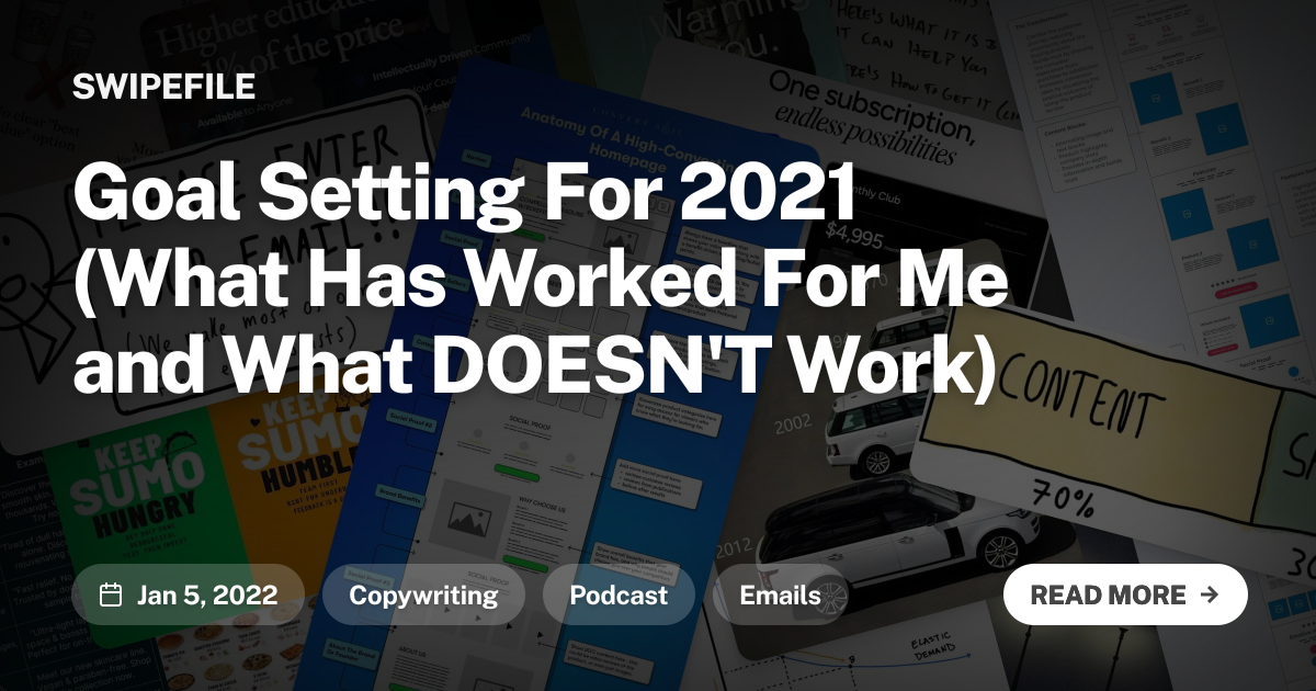 Goal Setting For 2021 (What Has Worked For Me and What DOESN'T Work ...