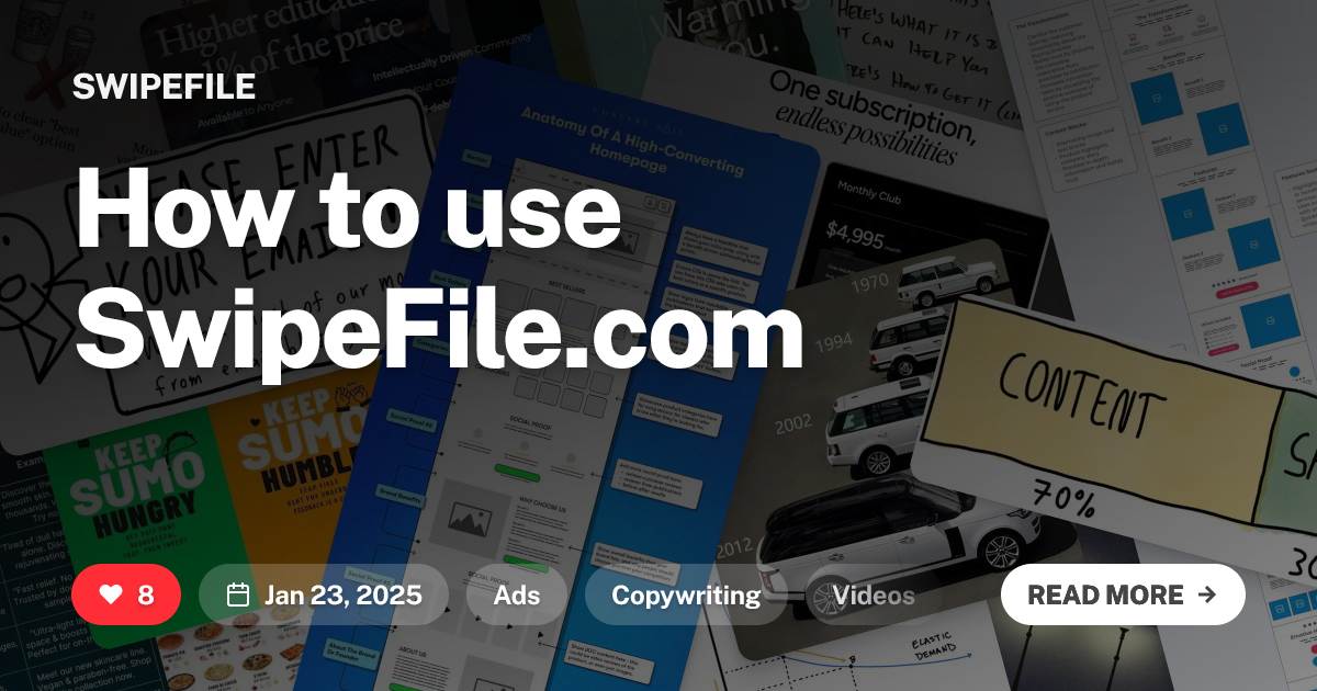 How to use SwipeFile.com | SwipeFile