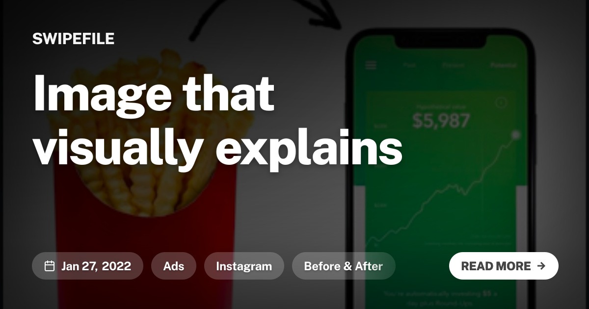 Image that visually explains | Swipefile