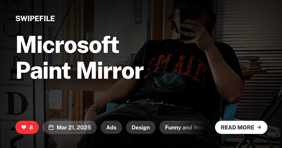 Microsoft Paint Mirror | SwipeFile