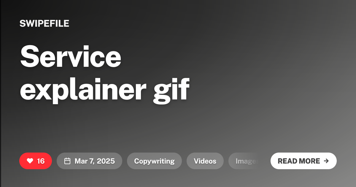 Service explainer gif | SwipeFile