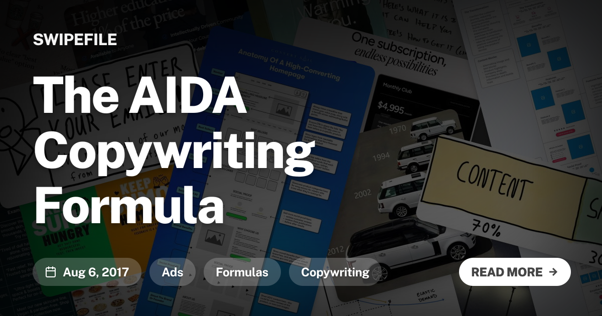 The AIDA Copywriting Formula | SwipeFile