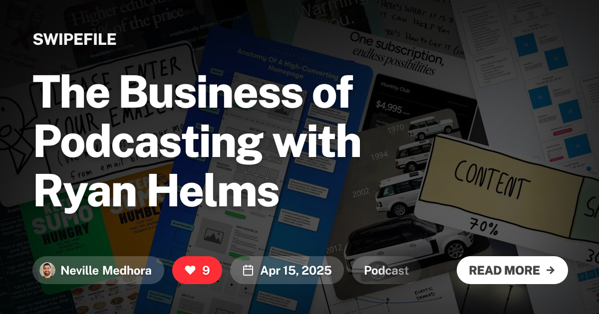 The Business of Podcasting with Ryan Helms | SwipeFile
