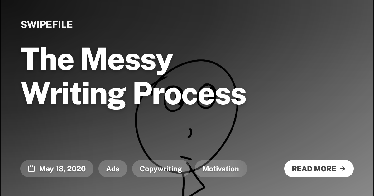 The Messy Writing Process | SwipeFile