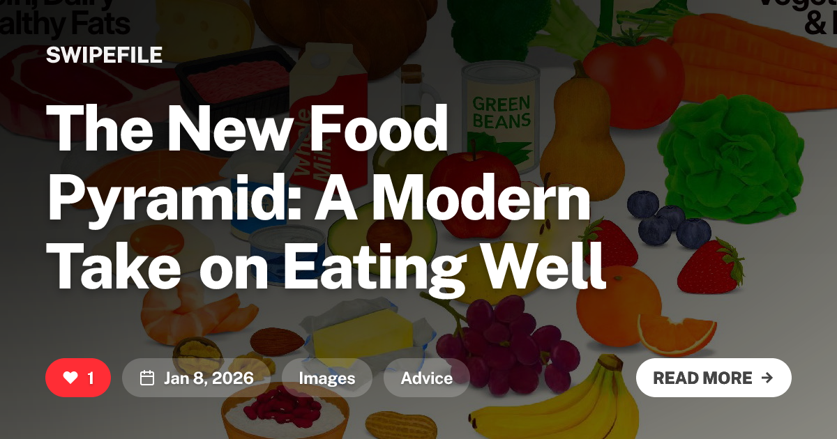 The New Food Pyramid: A Modern Take on Eating Well | SwipeFile