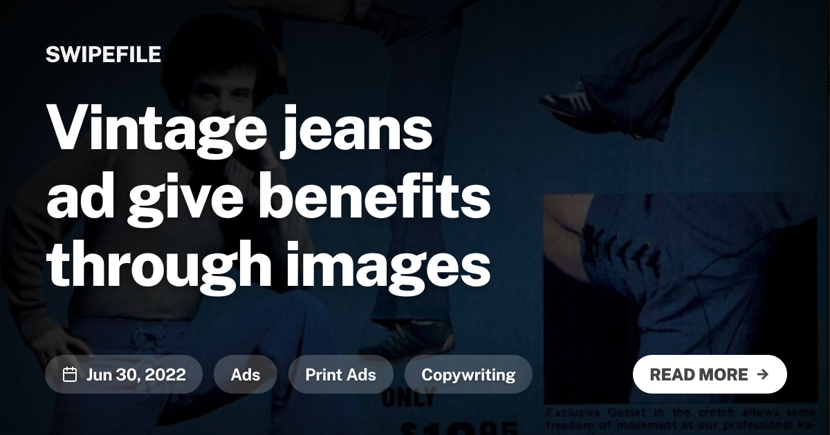 Jeans Print Ad